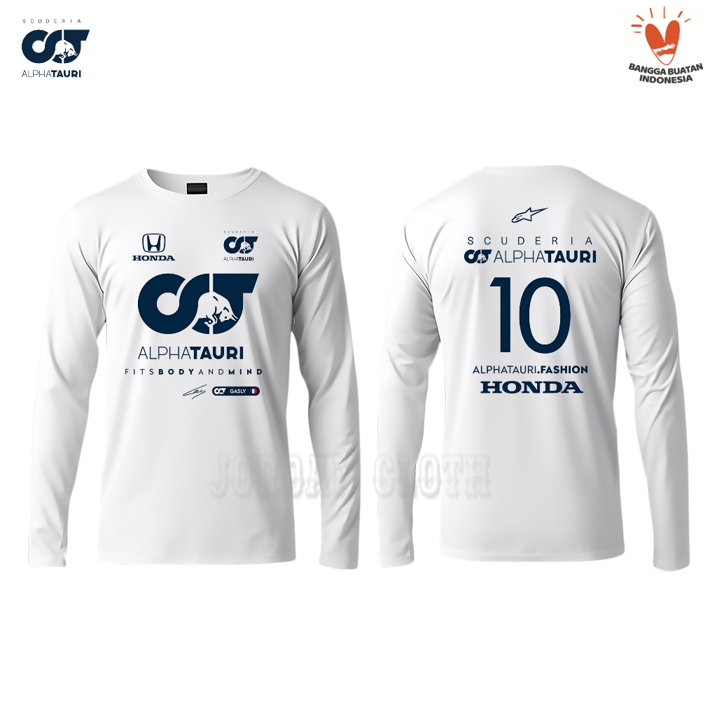 Jual Tshirt Baju Kaos Lengan Panjang Team Balap Racing Alpha Tauri ...