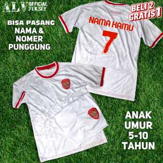 Jual Jersey Anak Custom Nama Timnas Erspo Putih 2024 Terbaru Bisa COD Langsung di Sablon ...