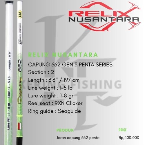 Jual Capung 662 Gen 3 Penta Series Relix Nusantara | Shopee Indonesia