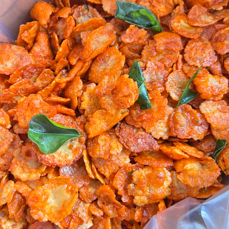 Jual EMPING MELINJO PEDAS MANIS DAUN JERUK THAILAND 250GR | Shopee ...