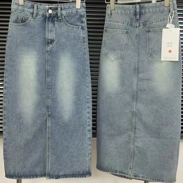 Jual 【boll.id】Bigsize Jumbo — rok span korean style rok jeans panjang ...