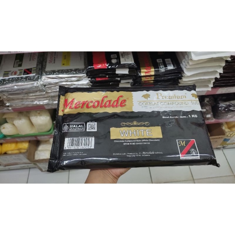 Jual MERCOLADE WHITE COMP 1KG/COKLAT BATANG PUTIH 1KG | Shopee Indonesia