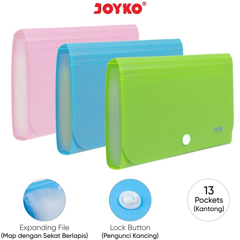 Jual Get It Now Expanding File Joyko EF1218 Map Harmonika Giro 13 ...