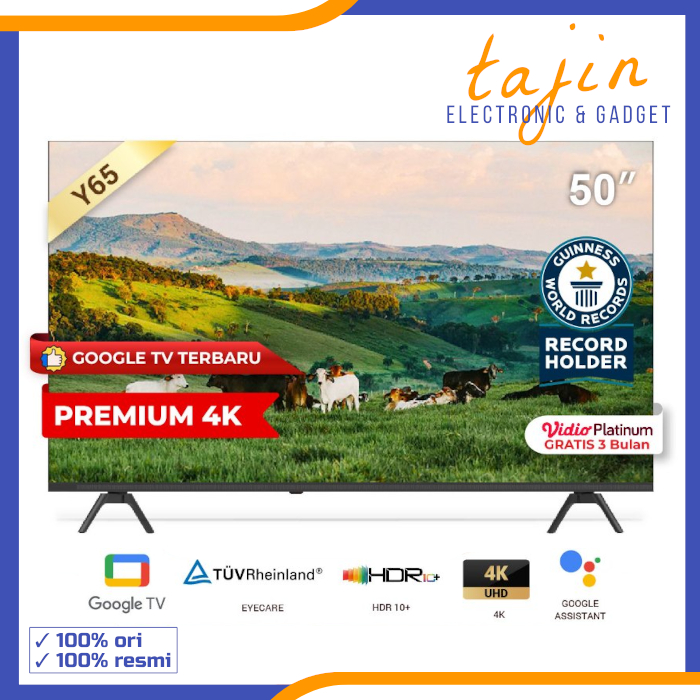 Jual Coocaa 50 inch Google TV 50Y65 LED 4K UHD - Garansi Resmi | Shopee ...