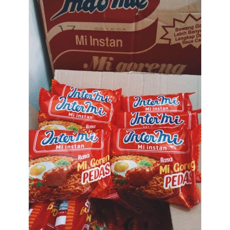 Jual Intermie goreng PEDAS 1/2 dus isi 20bungkus | Shopee Indonesia