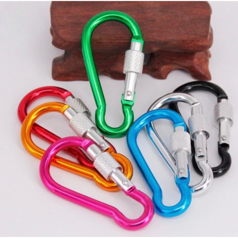 Jual Gantungan Kunci Carabiner 6cm / Karbiner / Carbiner Mur Hook ...