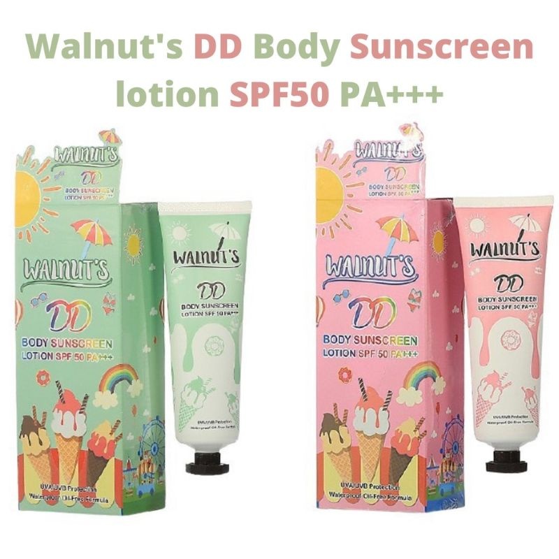 Jual Walnuts DD CC Body Sunscreen Lotion SPF 50+++ Thailand / Sunscreen ...