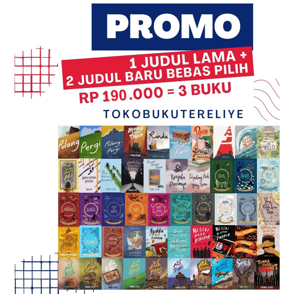 Jual PROMO 1 judul lama + 2 judul Baru bebas pilih = Rp 190.000 | Shopee Indonesia