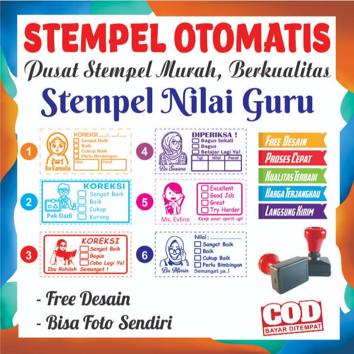 Jual Stempel Nilai Guru / Checked / Bisa Coustum Foto | Shopee Indonesia