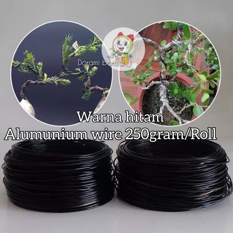 Jual KAWAT BONSAI HITAM 250 gram ukuran 1 - 6 mm | Shopee Indonesia