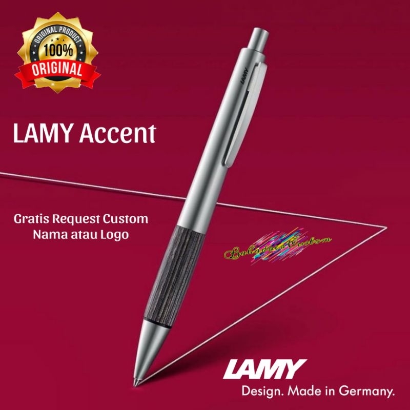 Jual PULPEN LAMY ORIGINAL MADE IN GERMANY ACCENT WOOD DESIGN BALLPOINT ...