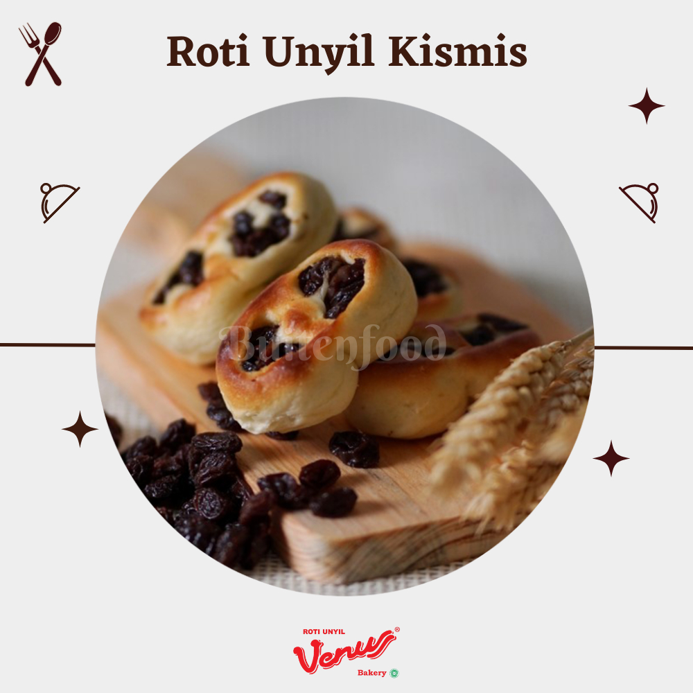 Jual Roti unyil venus rasa kismis manis kue lembut dan enak murah ...