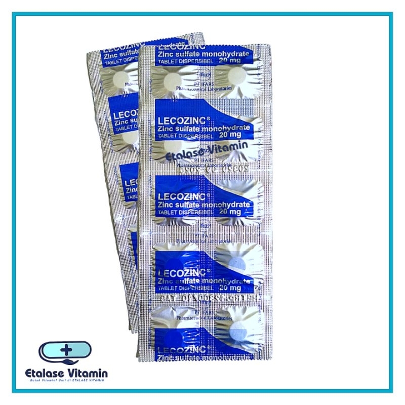 Jual Lecozinc Tablet Zinc Sulfate Monohydrate 20mg Obat Diare Pada Anak ...