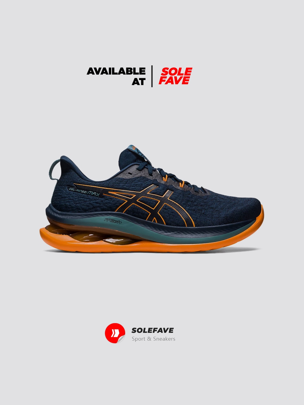 Jual ASICS GEL KINSEI MAX French Blue-Bright Orange [1011B696-400 ...