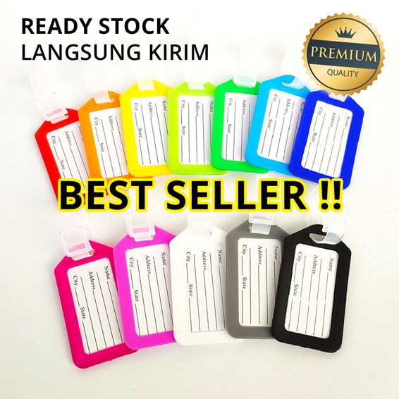 Jual Koper Tag Gantungan Nama Tas Luggage Travel Plastik nametag bagasi ...