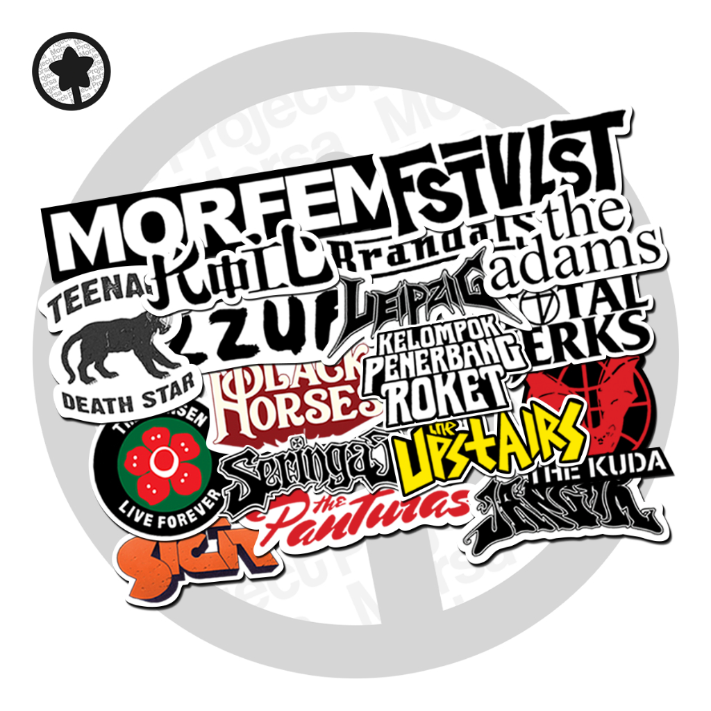 Jual STICKER PACK BAND | STIKER LOKAL POP INDIE ROCK SERIES [18 PCS ...