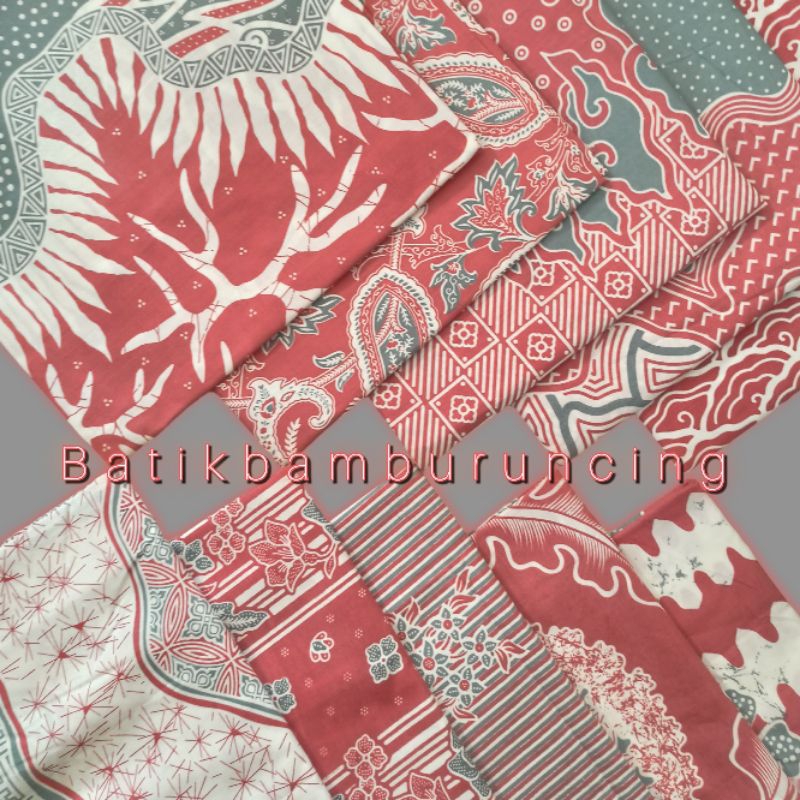 Jual kain batik printing warna soft dark dusty pink kain TR rayon ...