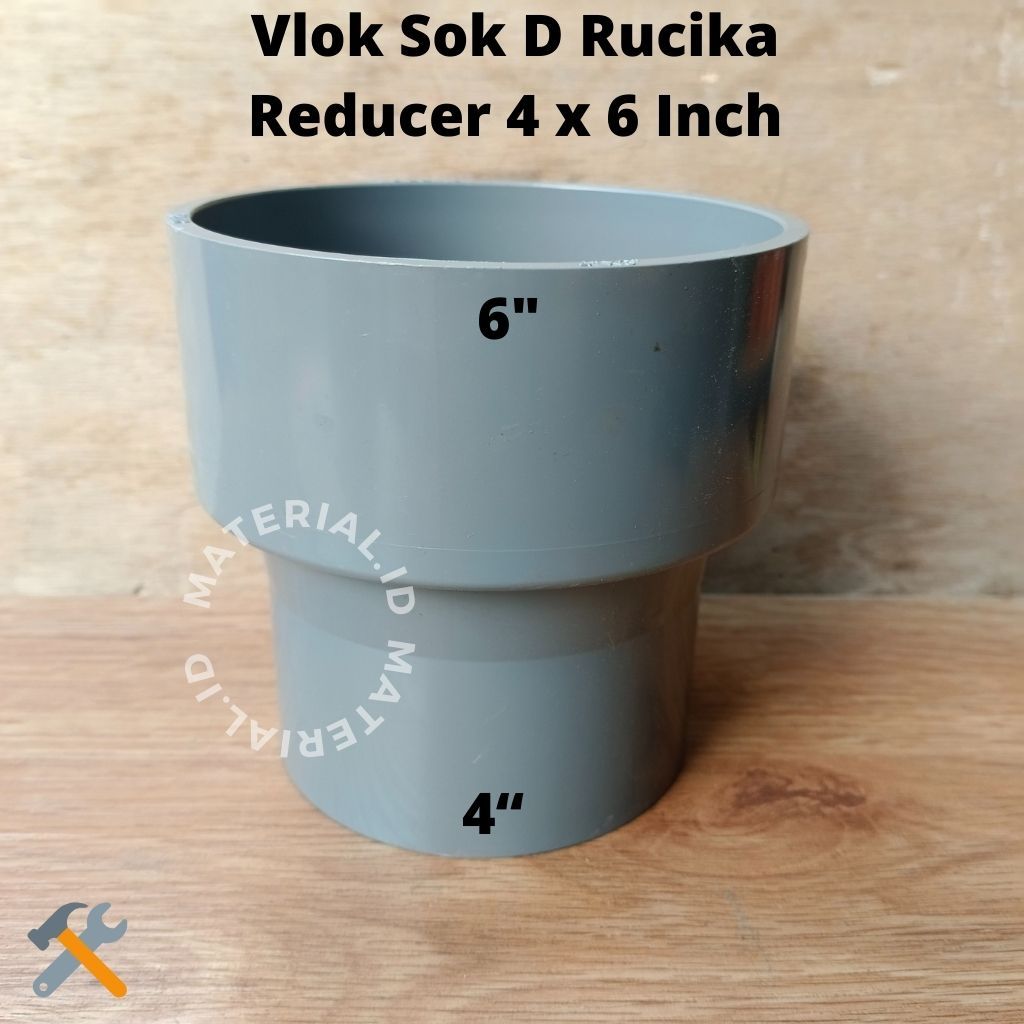 Jual Vlok Sok 4 x 6" D In Rucika Ploksok Plok sok Reducer Pembesar ...