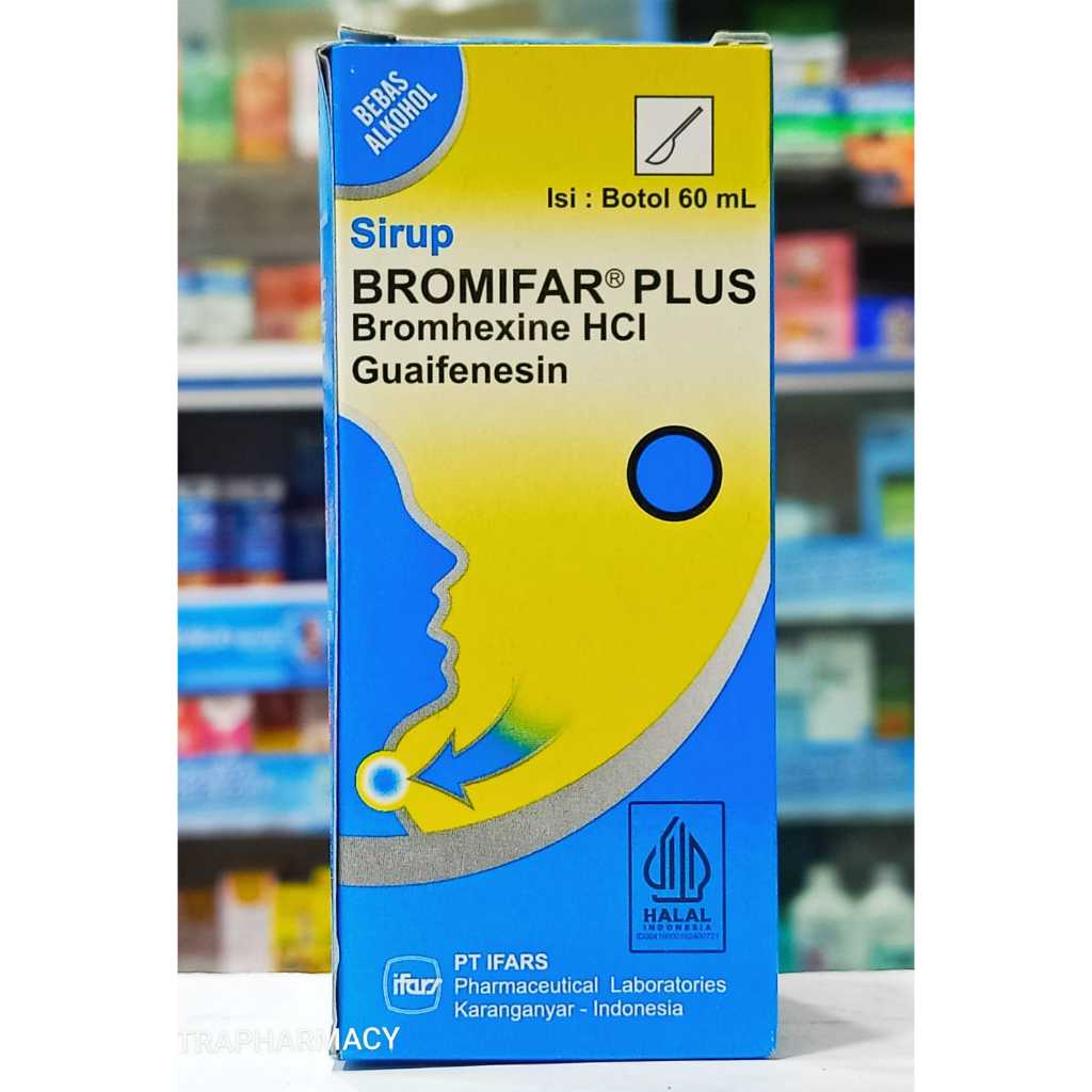 Jual Bromifar Plus 𝐒𝐢𝐫𝐮𝐩 𝟔𝟎𝐌𝐋 - Meredakan Batuk Berdahak dan ...