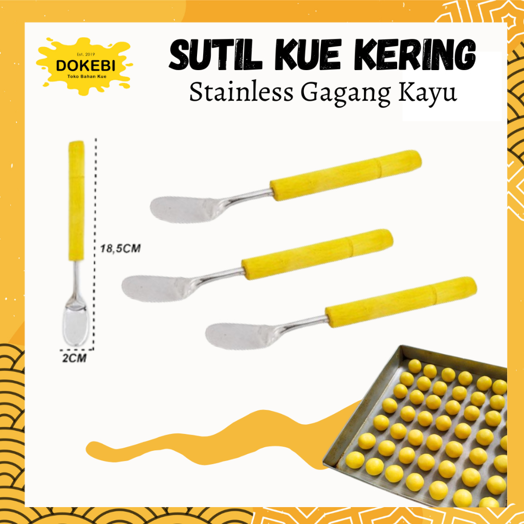 Jual Sutil Kue Mini / Spatula Mini / Sodet Kecil Gagang Kayu / Sutil ...