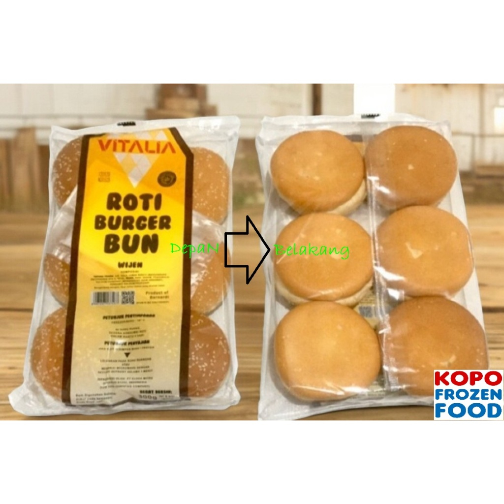 Jual VITALIA Roti Burger Wijen Isi6 (Tahan suhu ruangan 2hari) | Shopee ...