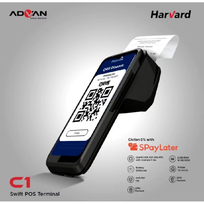 Jual Harvard C1 mobile pos printer mesin kasir OS android | Shopee ...