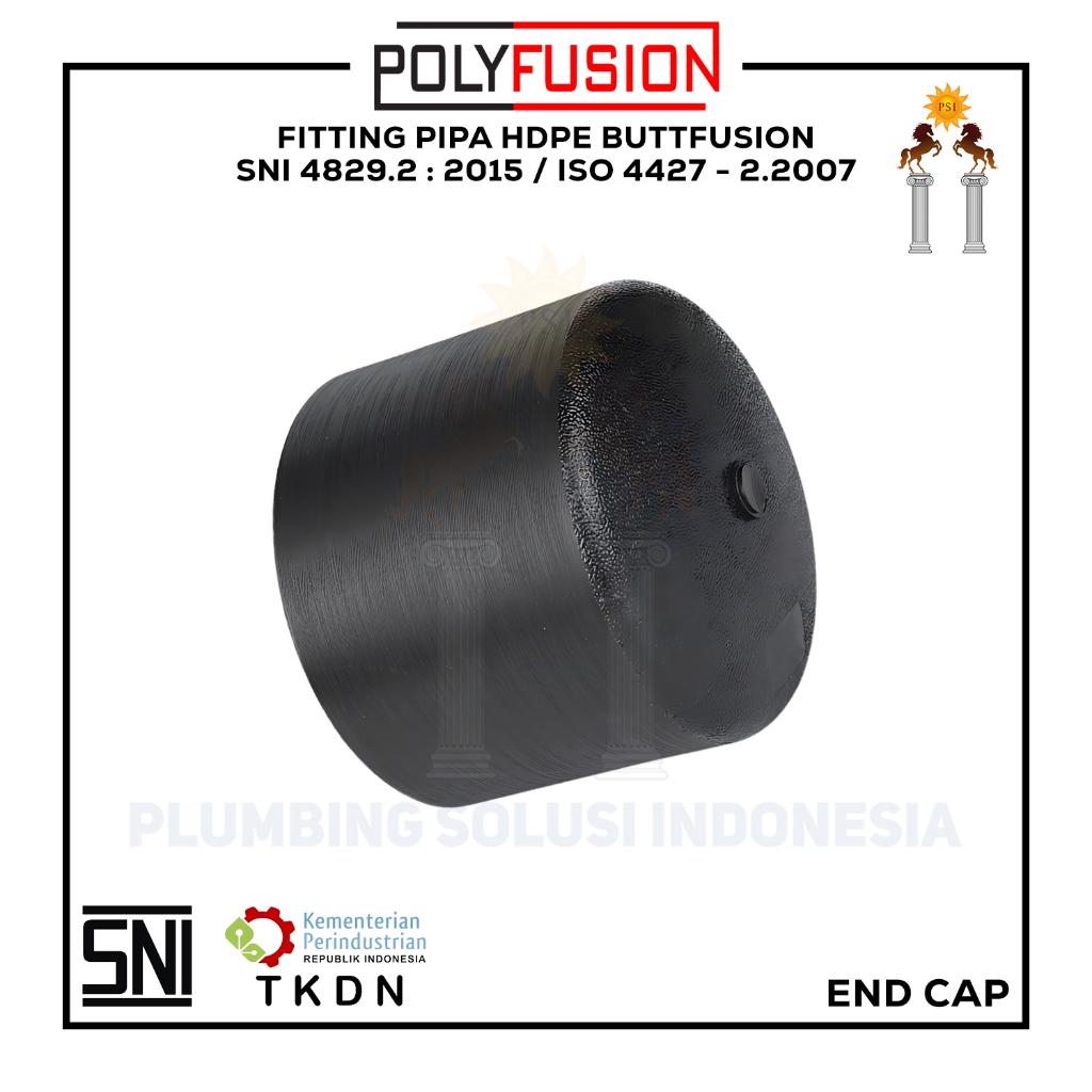 Jual Polyfusion Fitting HDPE Buttfusion End Cap / Dop 2 Inch / 63 mm ...
