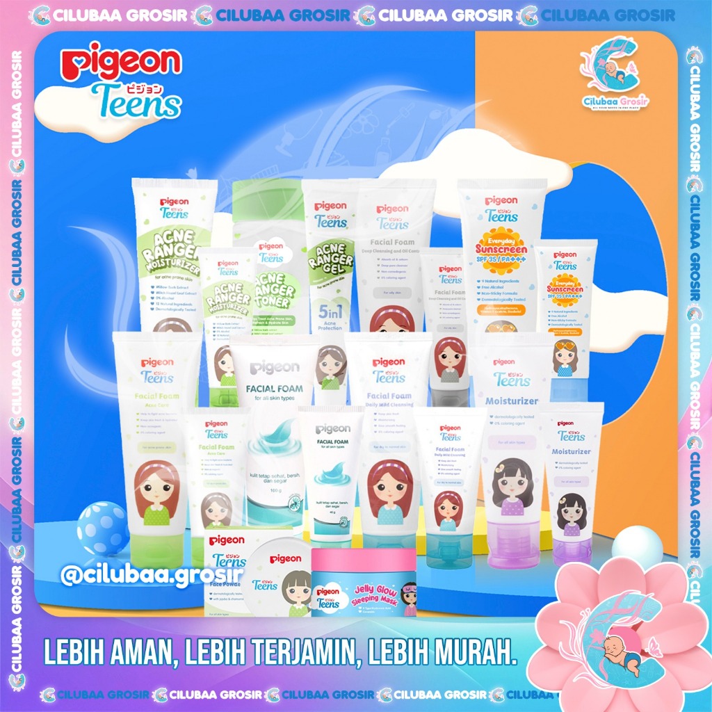 Jual PIGEON TEENS Facial Foam 100gr || 40gr || Moisturizer 20mL || Face ...
