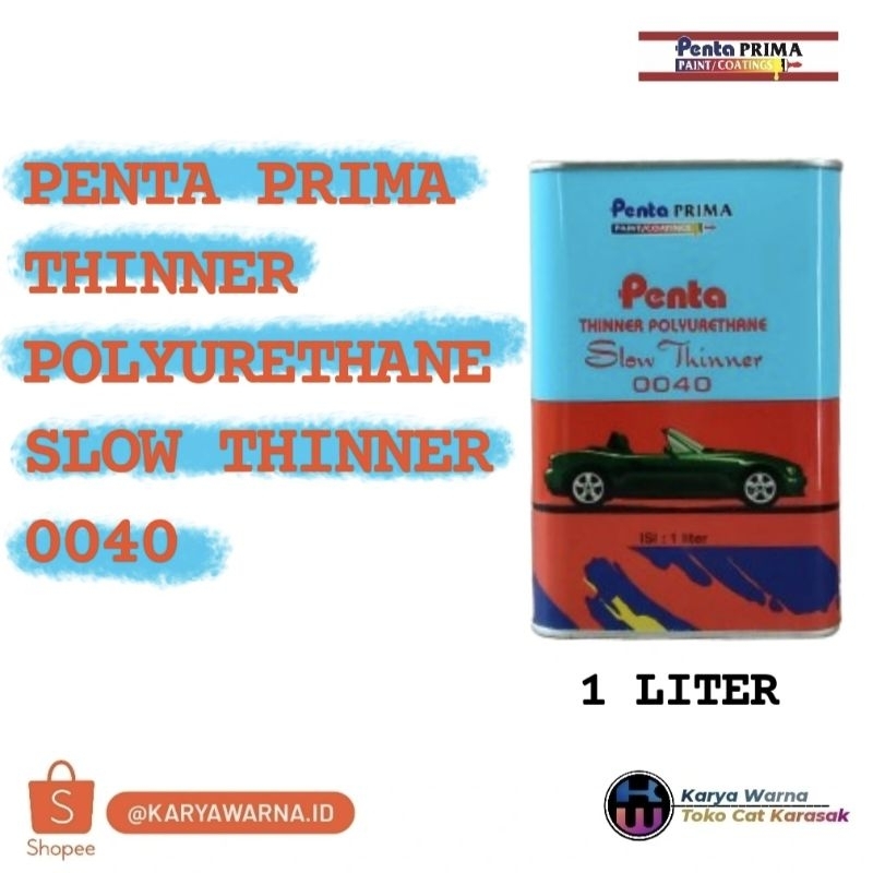 Jual Thinner Penta Prima Polyurethane 0040 Slow Thinner PU 1 Liter ...