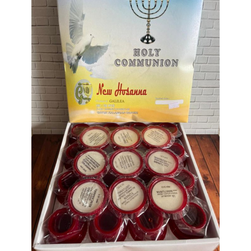 Jual Hosti atau Roti Ayat Besar dan anggur perjamuan kudus New Hosanna ...
