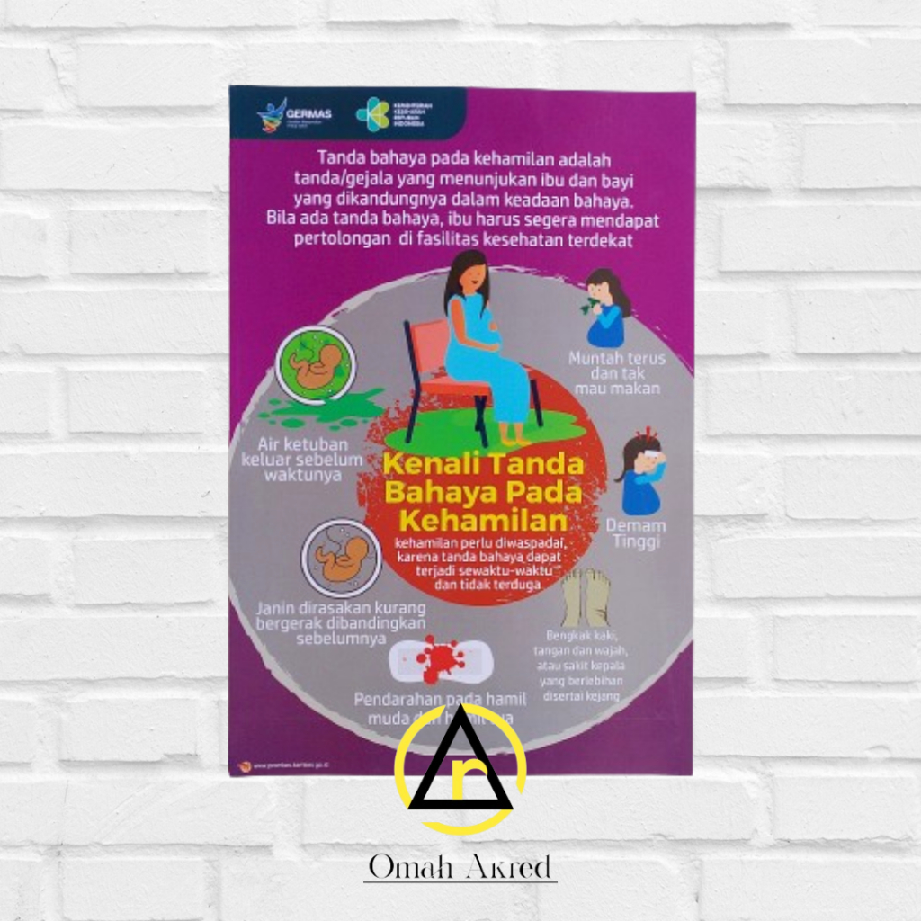 Jual Poster Tanda Bahaya Kehamilan - Poster Kebidanan - Poster Kesehatan | Shopee Indonesia