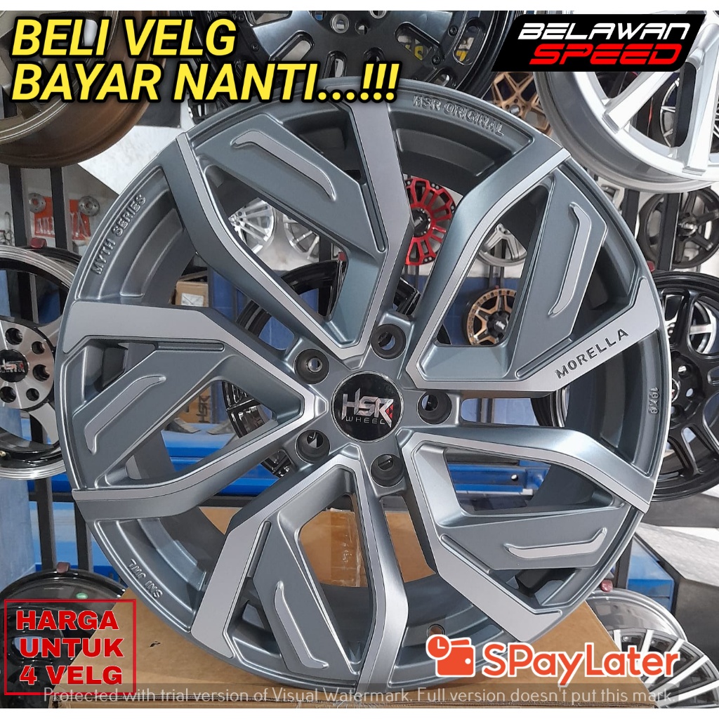 Jual VELG MOBIL MODIFIKASI HSR MORELLA RING 18 UNTUK HRV CRV ALPHARD INNOVA XPANDER TERIOS ...