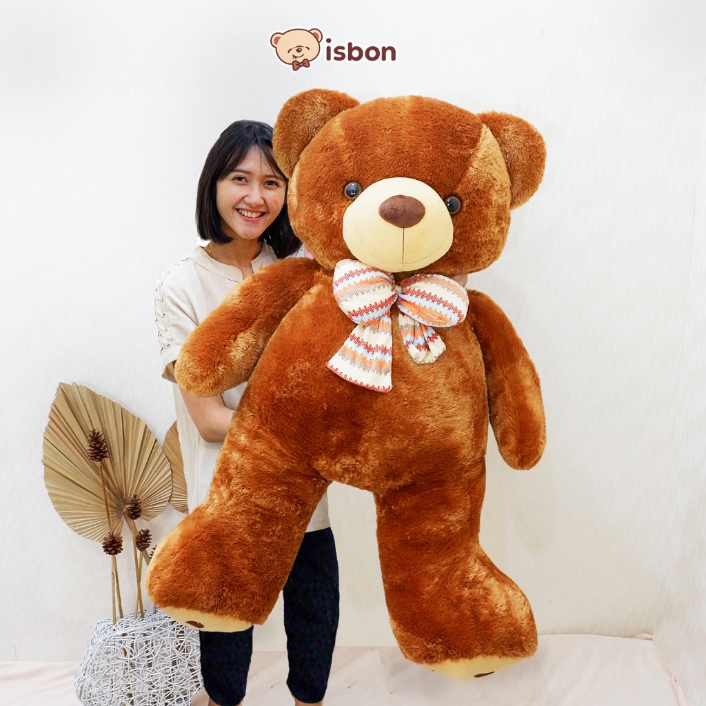 Jual Boneka Beruang Jumbo 1 Meter Cokelat Bear Ivonne Brown SNI Istana ...