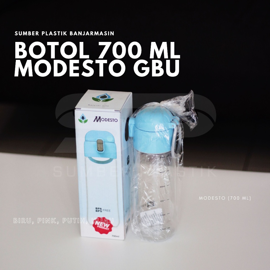 Jual Botol Modesto 700 ml GBU Wadah Air Minum Plastik Mika Tebal BPA ...