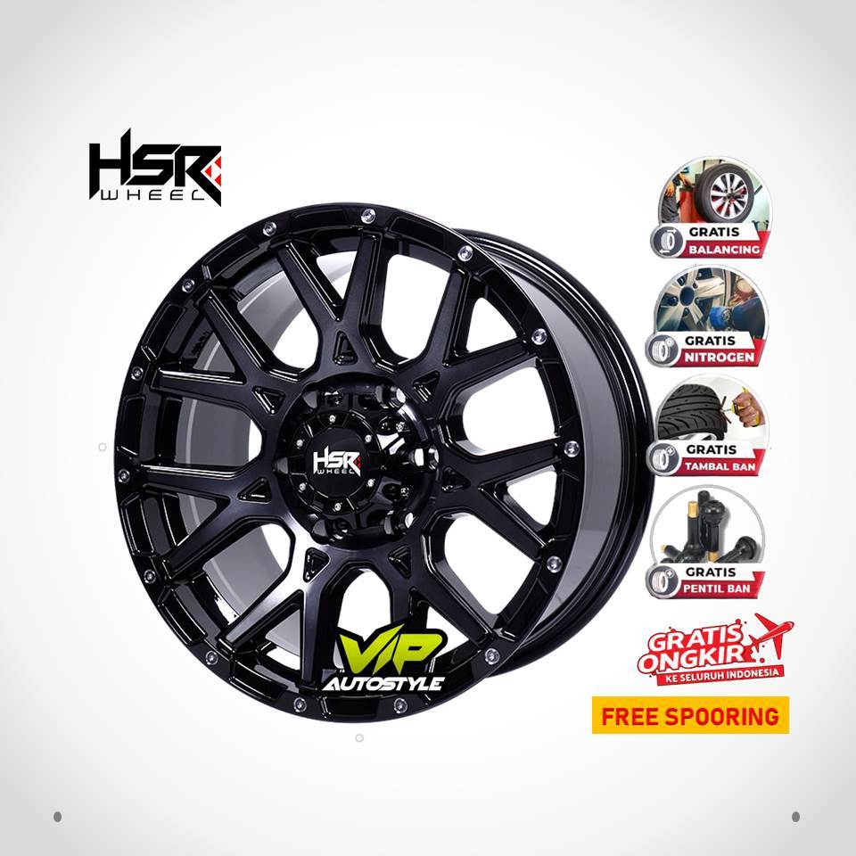 Jual Velg mobil R17 HSR Goto Racing Isuzu Mux fortuner pajero strada ...