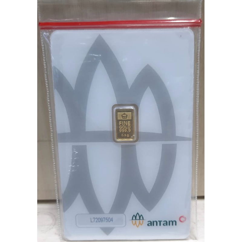 Jual Logam Mulia Antam Certieye 0.5 Gram Terbaru ⭕️ ( LM RM Press ) | Shopee Indonesia