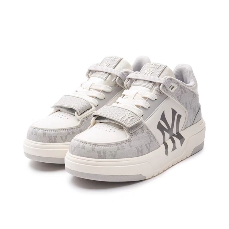 Jual Sepatu MLB Chunky Liner High NY Yankees Denim Grey / MLB Original ...