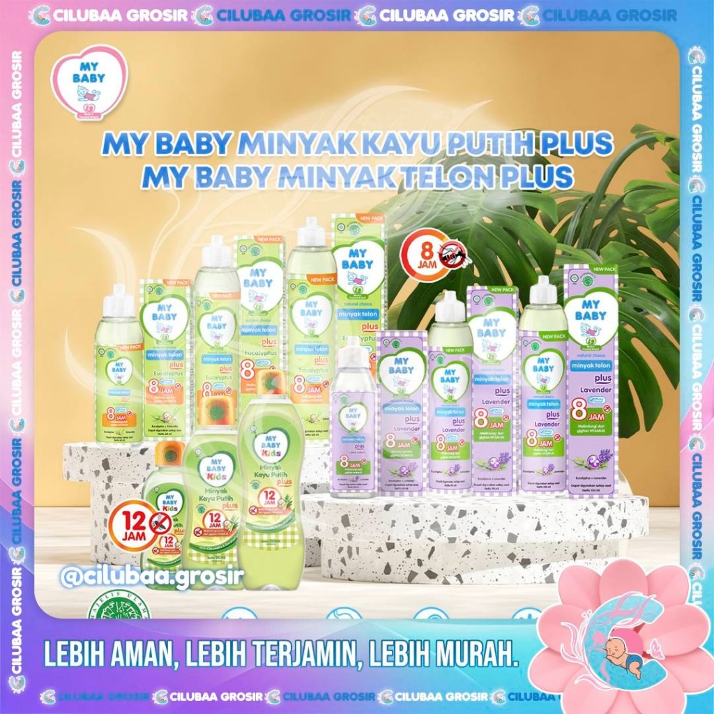 Jual MY BABY Kids Minyak Kayu Putih Plus 12 Jam 150 mL 90mL 60mL + MY ...