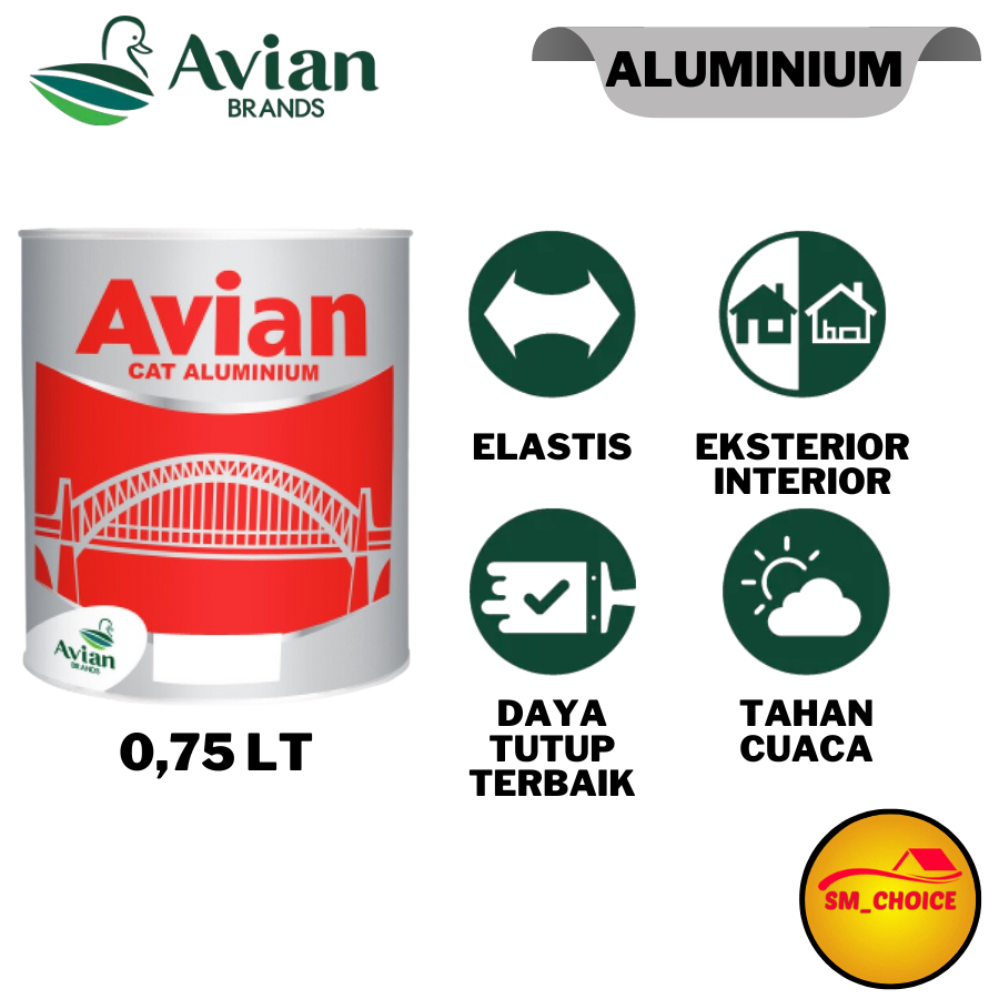 Jual AVIAN CAT ALUMUNIUM 1KG AVIAN CAT SILVER AVIAN 1 KG CAT SILVER ...