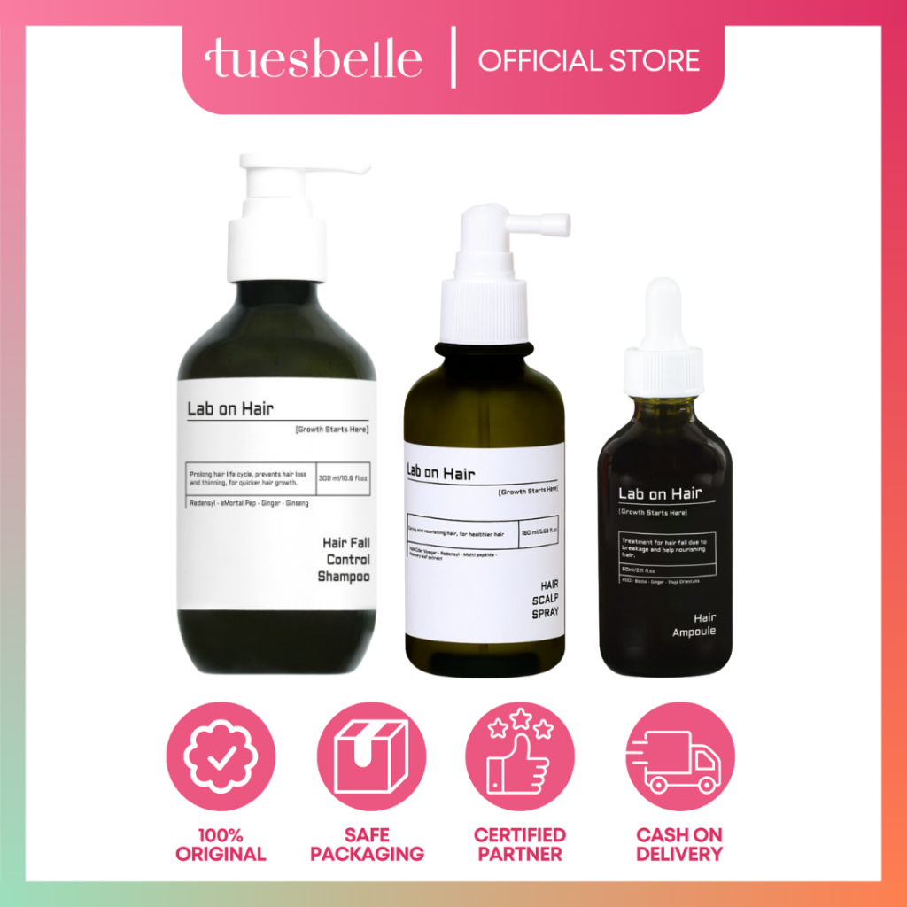 Jual Tuesbelle - LAB ON HAIR Anti Hair Fall Shampoo | Scalp Spray ...