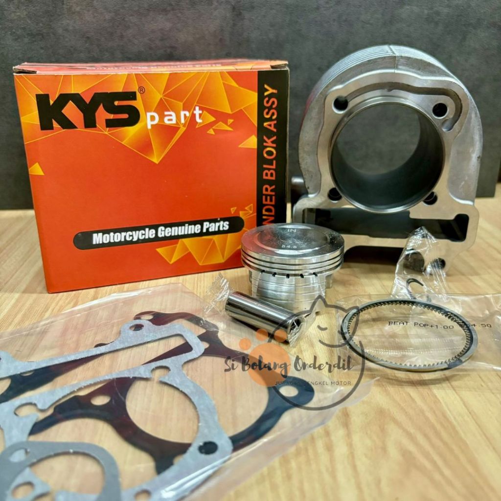 Jual BLOK SEHER RACING BEAT POP 54.5 MM BORE UP KODE K44 SILINDER BLOK RACING BEAT POP BORING ...