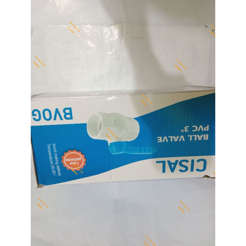 Jual Ball Valve Pvc Cisal Putih 3" inch / Stop Kran Abs 3 inch Polos ...