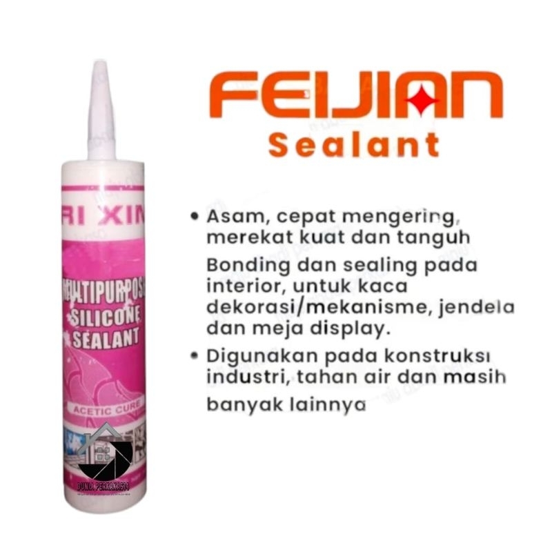 Jual LEM KACA BOTOL / SILICON SEALANT/LEM KACA SILICON TEMBAK 300ML ...