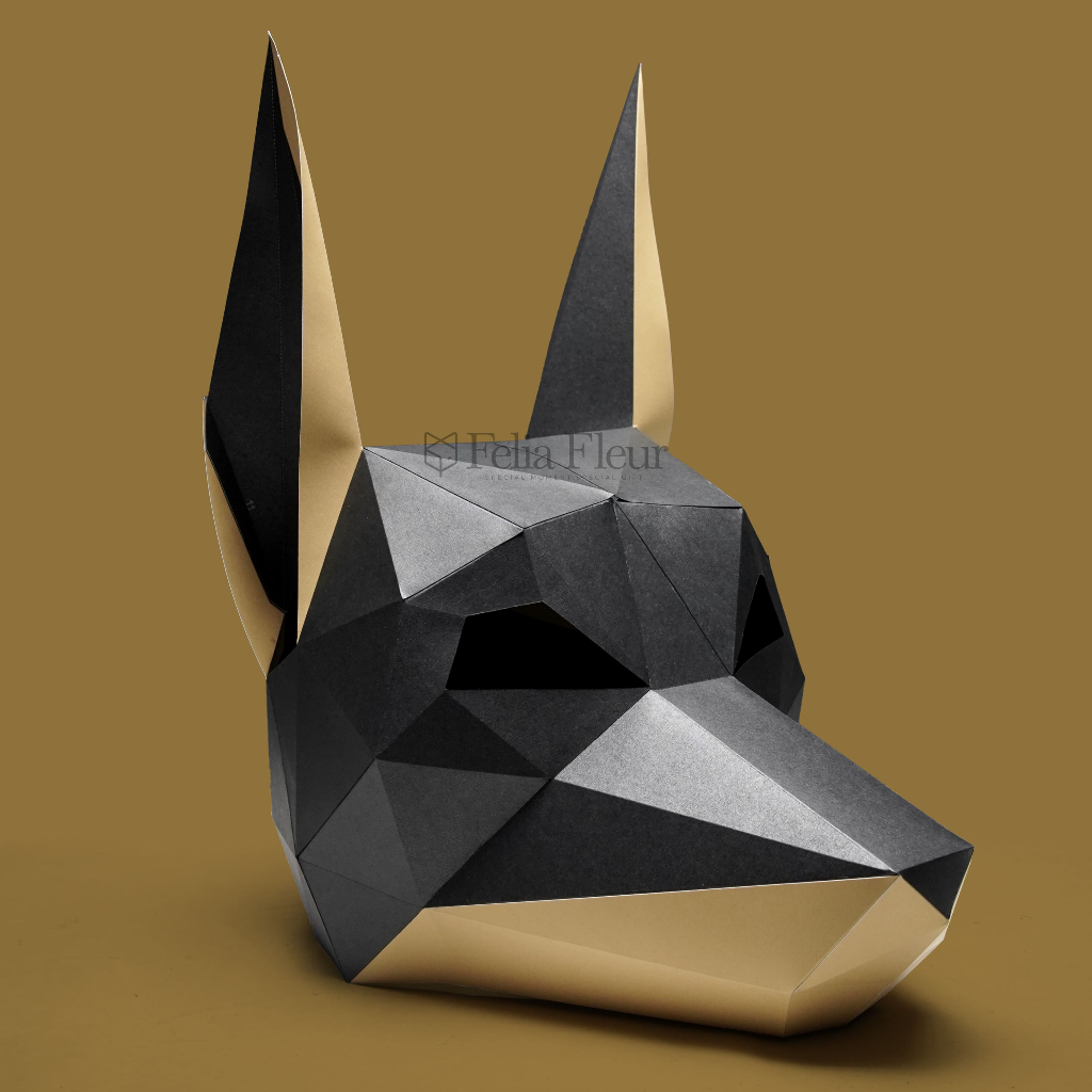 Jual Papercraft Topeng Anjing Dog Doberman Mask Premium 3D Unik Anak ...