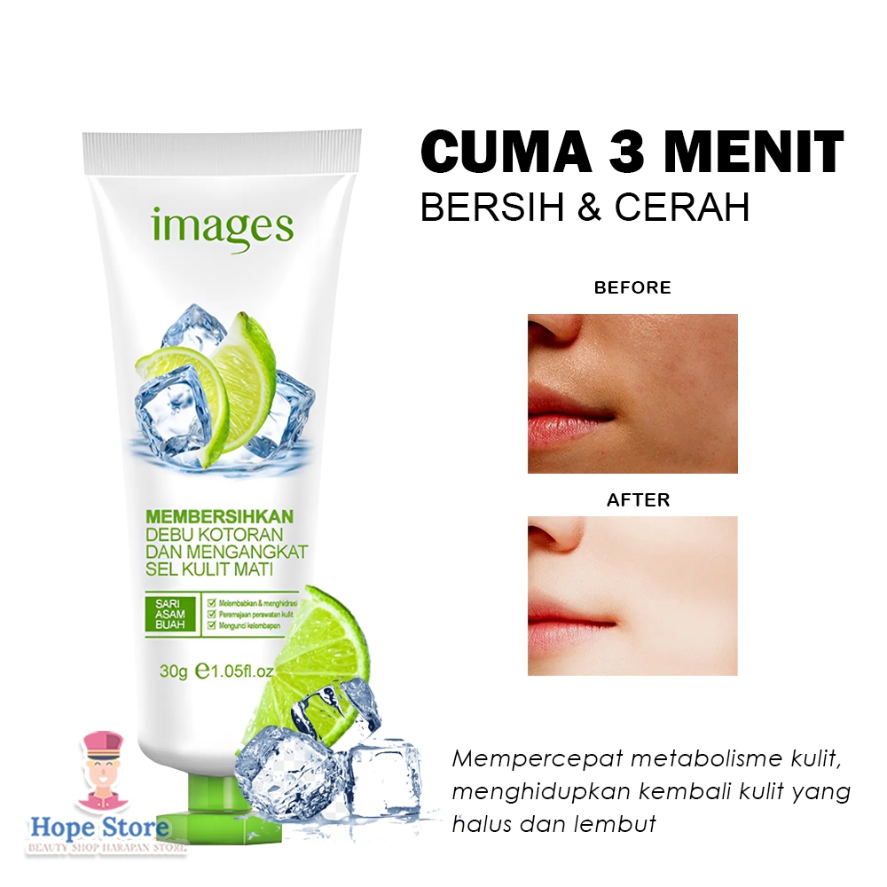 Jual IMAGES Scrub Wajah Peeling Gel Brightening Mampu Mengangkat Sel Kulit Mati | Shopee Indonesia