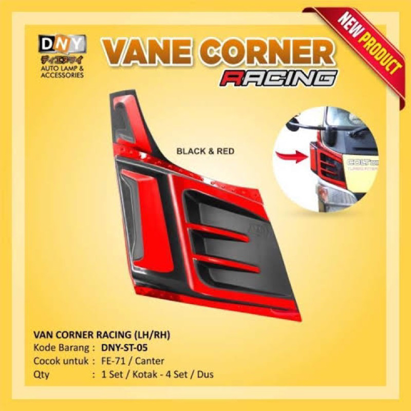 Jual Vane Corner Pipi Samping Racing Canter ( HARGA 1 SET ) | Shopee ...