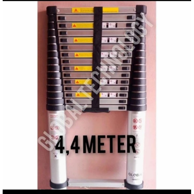 Jual TANGGA TELESCOPIC RUBBER 4.4M BRAND GLOBAL | Shopee Indonesia