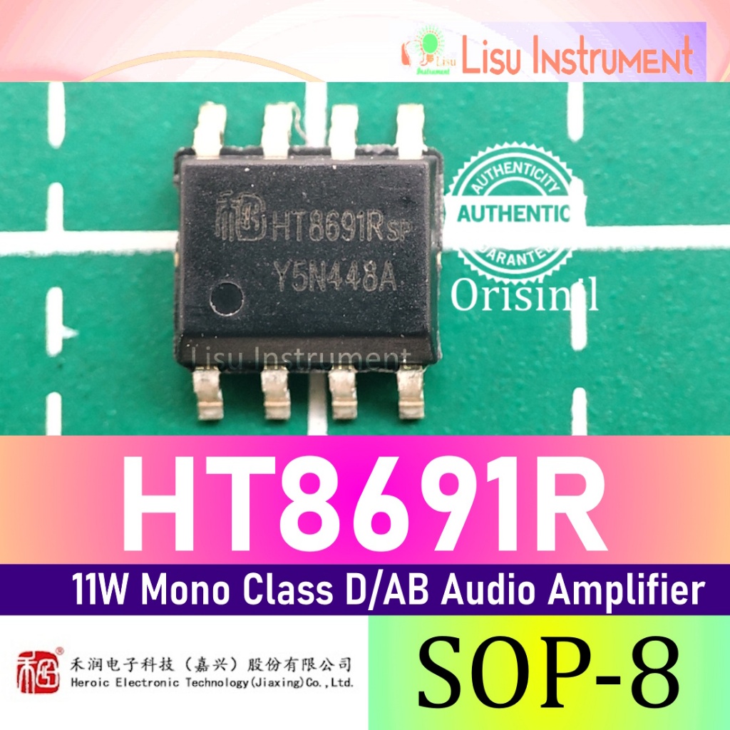 Jual HT8691R 11W Anti-Clipping Mono Class D/AB Audio Amplifier with Boost Converter HT8691RSP ...