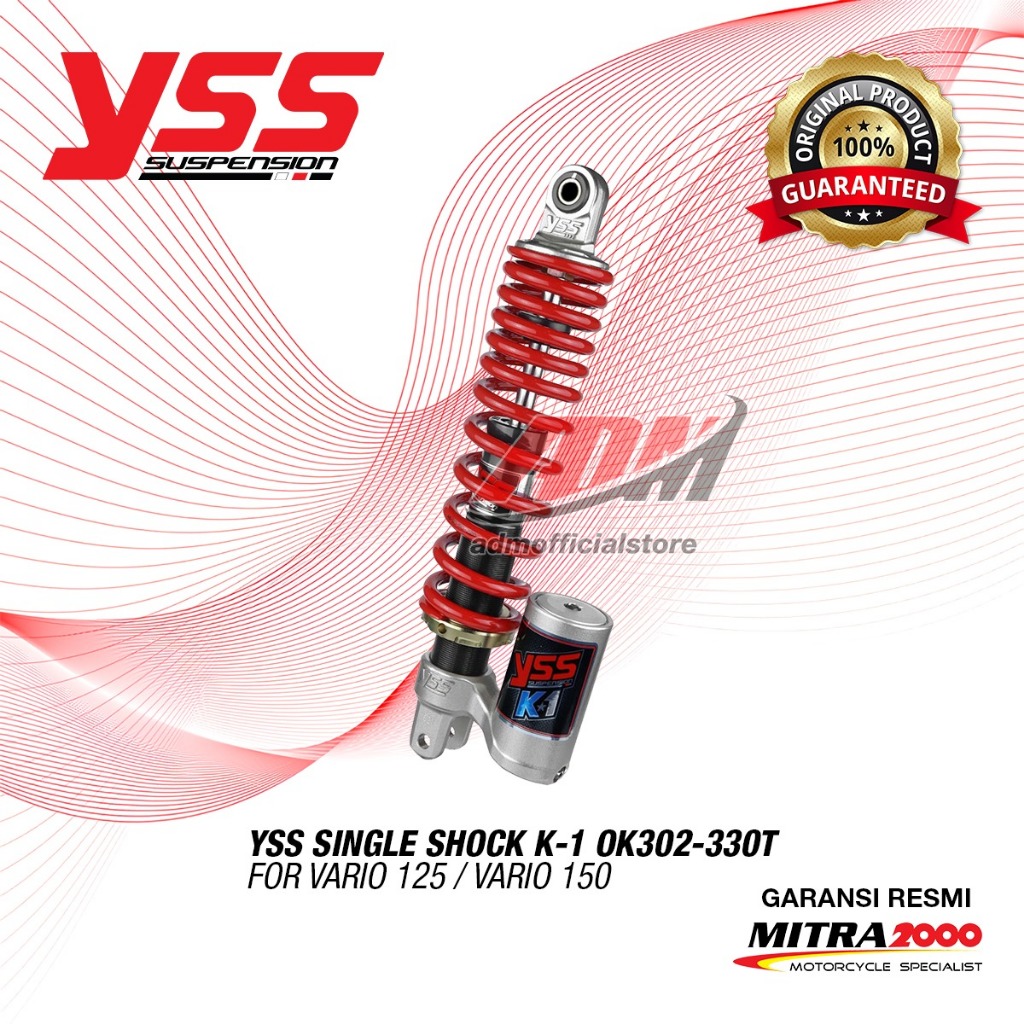 Jual YSS Single Shock K-1 For Vario 125 / Vario 150 (OK302-330T ...