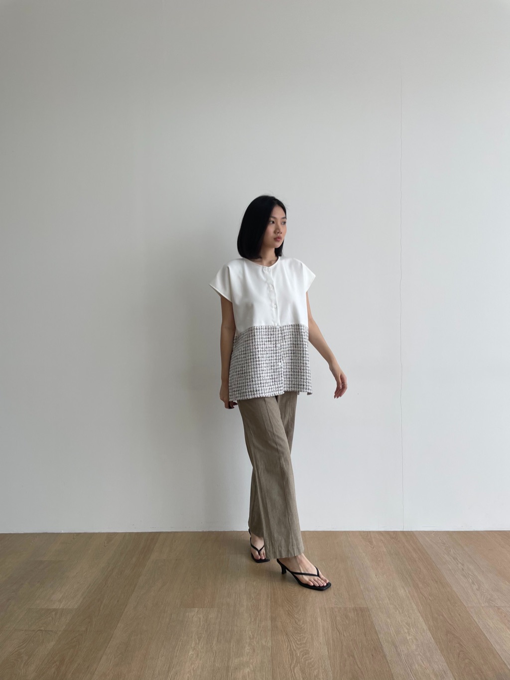 Jual Sada Shirt Tweed | Shopee Indonesia
